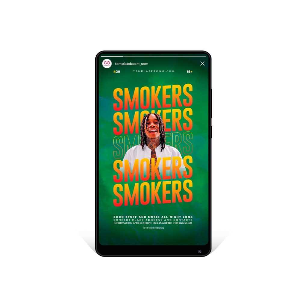 420 Smokers Party - Template Boom